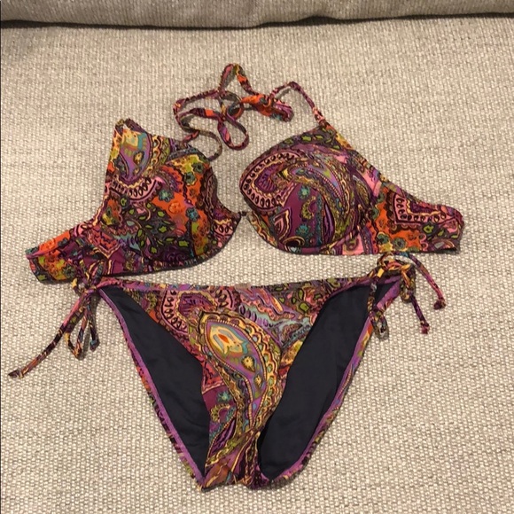 Victoria's Secret | Swim | Paisley String Bikini | Poshmark